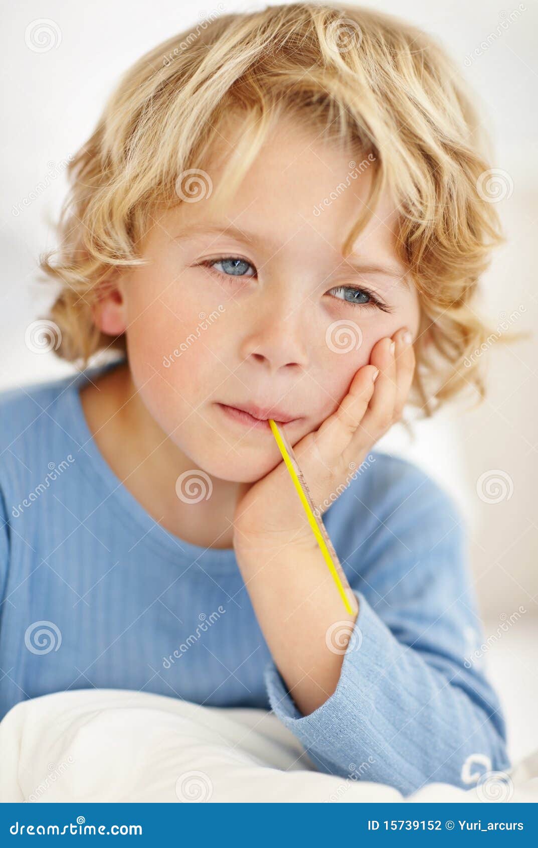 Portrait of an ill boy stock photo. Image of male, innocent - 15739152