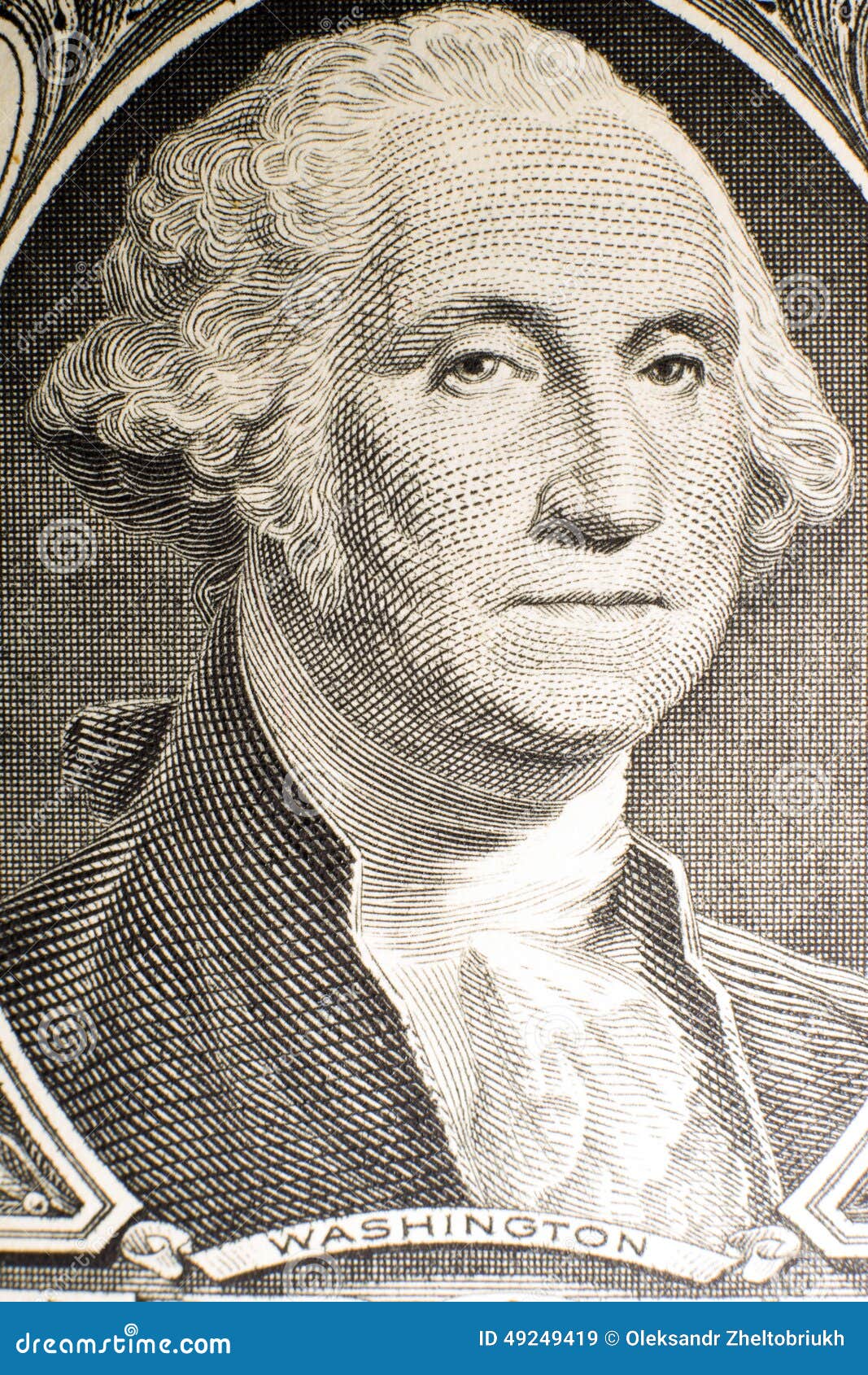 Portrait Image of $1 US Dollars Stock Image - Image of income, margin ...