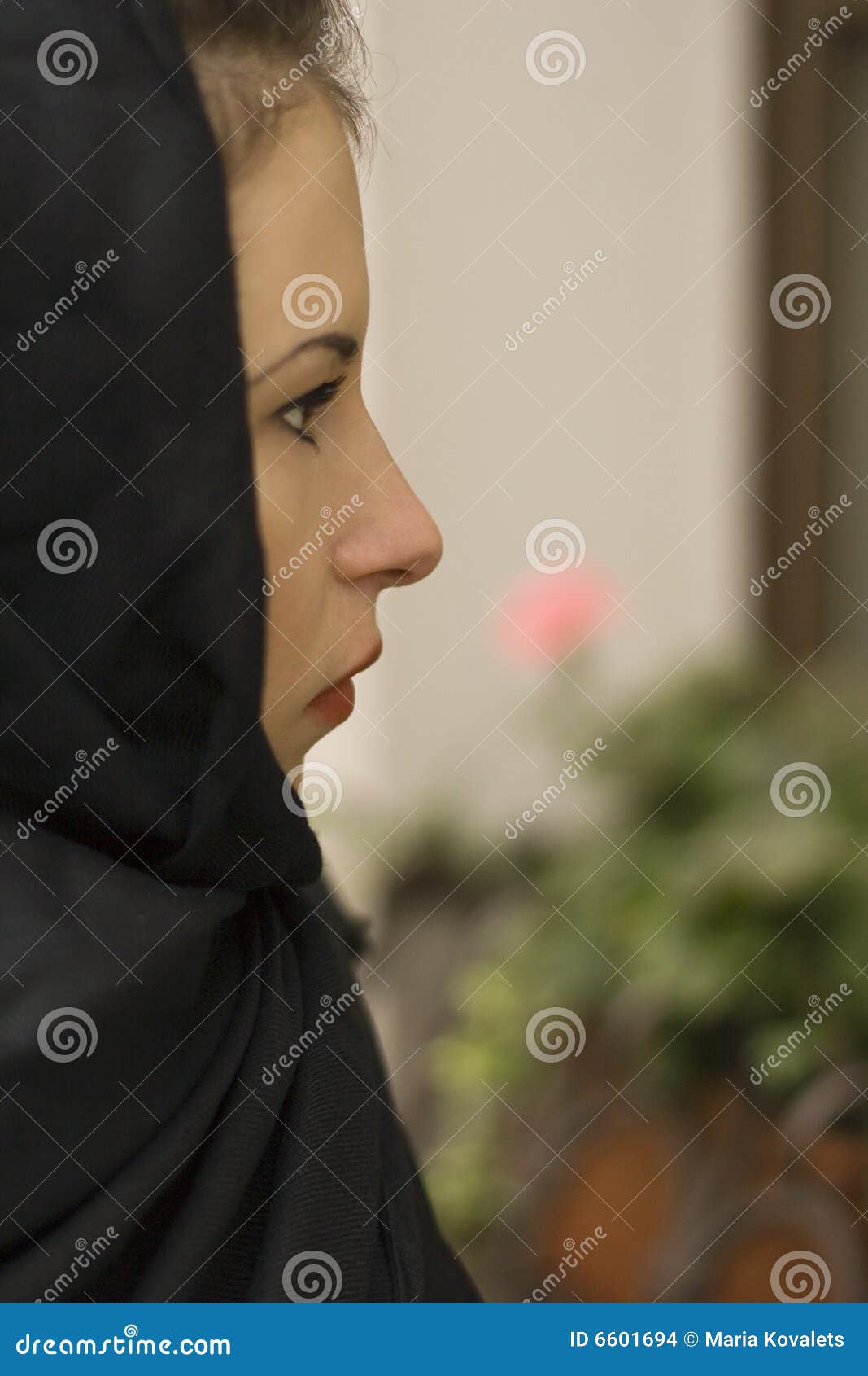 Portrait of Inconsolable Widow Stock Photo - Image of praying, afraid ...