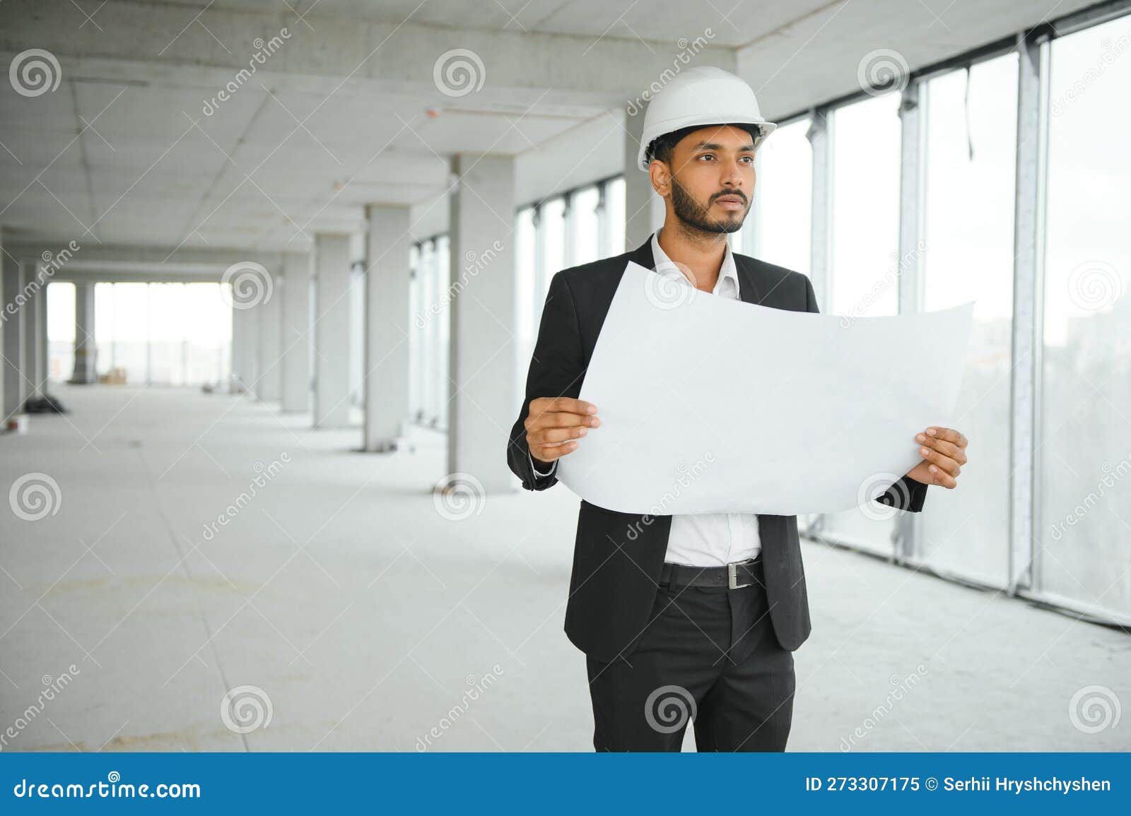 Portrait of a Indian Engineer Posing at the Camera Stock Image - Image ...