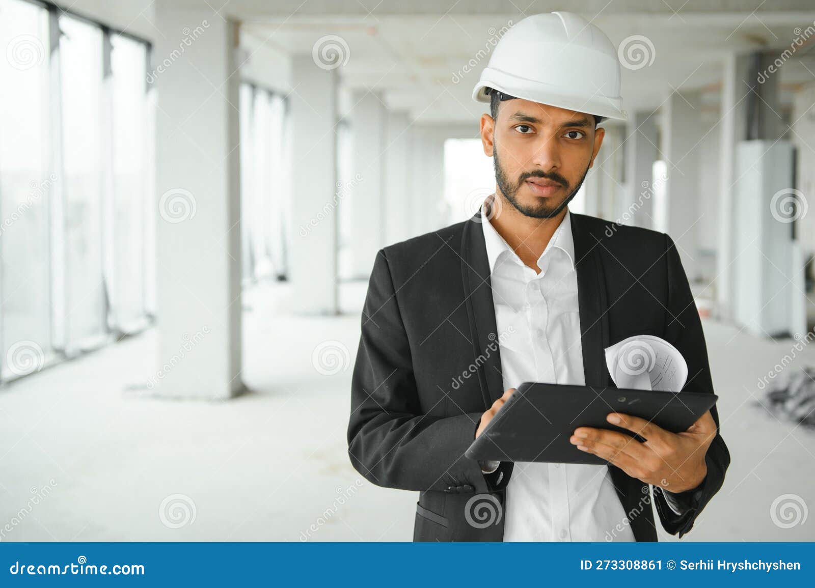 Portrait of a Indian Engineer Posing at the Camera Stock Image - Image ...