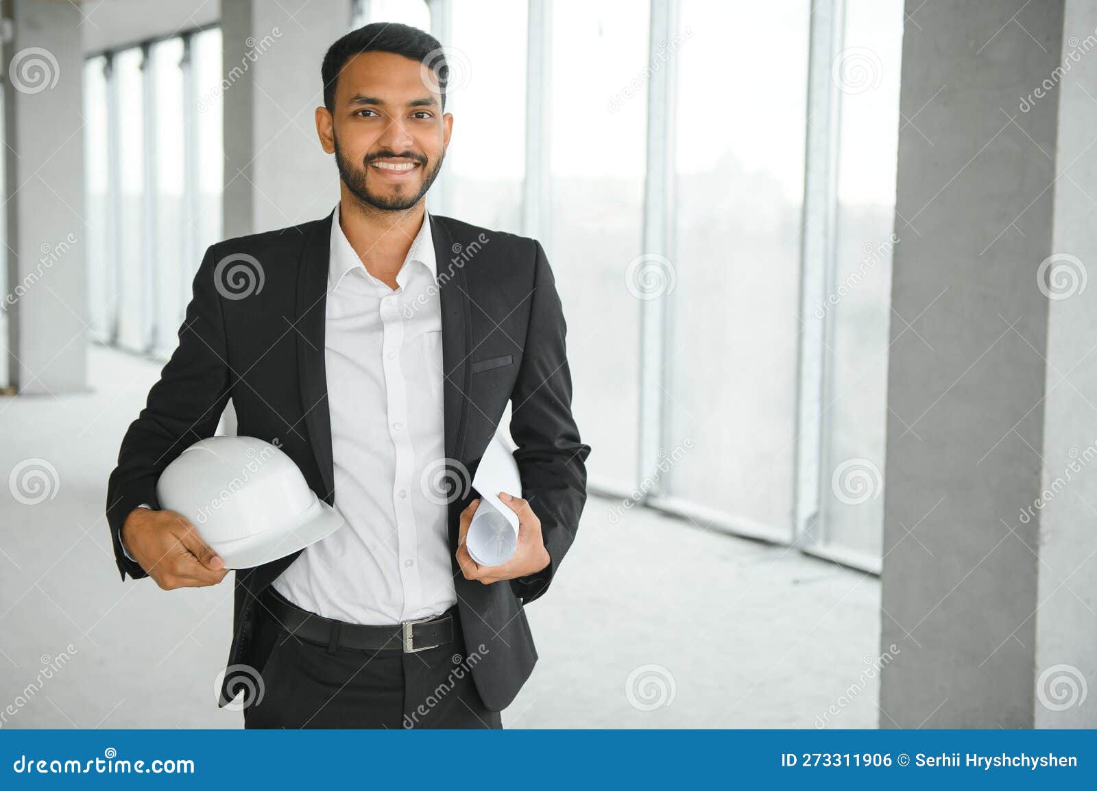 Portrait of a Indian Engineer Posing at the Camera Stock Photo - Image ...