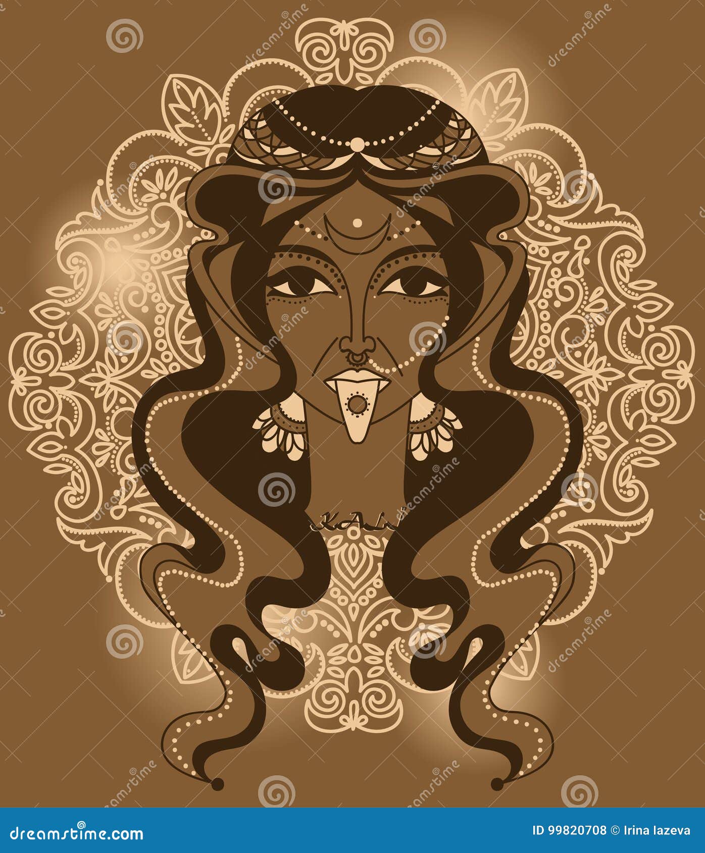 Kali Vector Icon On White Background. Flat Vector Kali Icon Symbol Sign ...