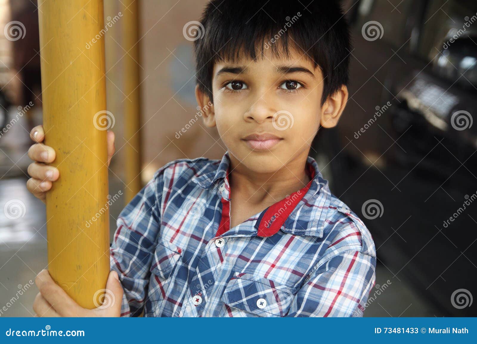 Portrait of Indian Little Boy Stock Image - Image of innocence, hair ...