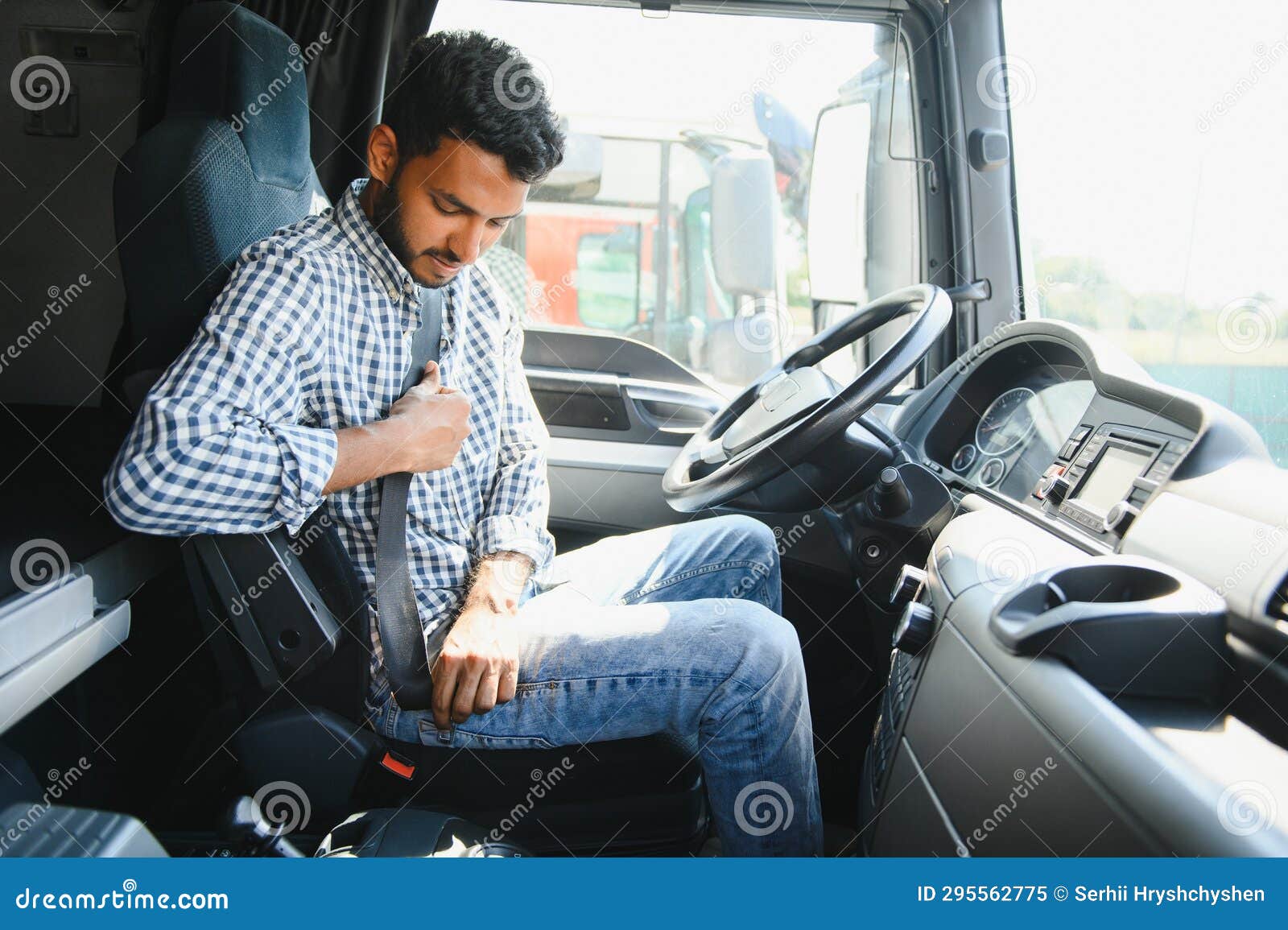 Portrait of a Indian Truck Driver. Stock Image - Image of rural, indian ...