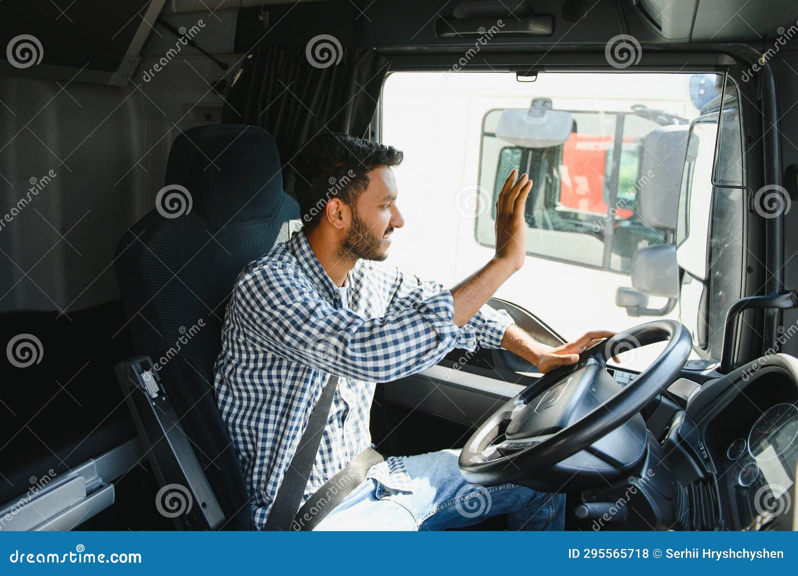 Portrait of a Indian Truck Driver. Stock Photo - Image of calcutta ...