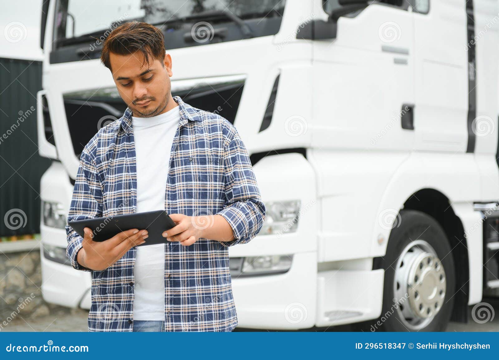 Portrait of a Indian Truck Driver Stock Image - Image of driver, nature ...