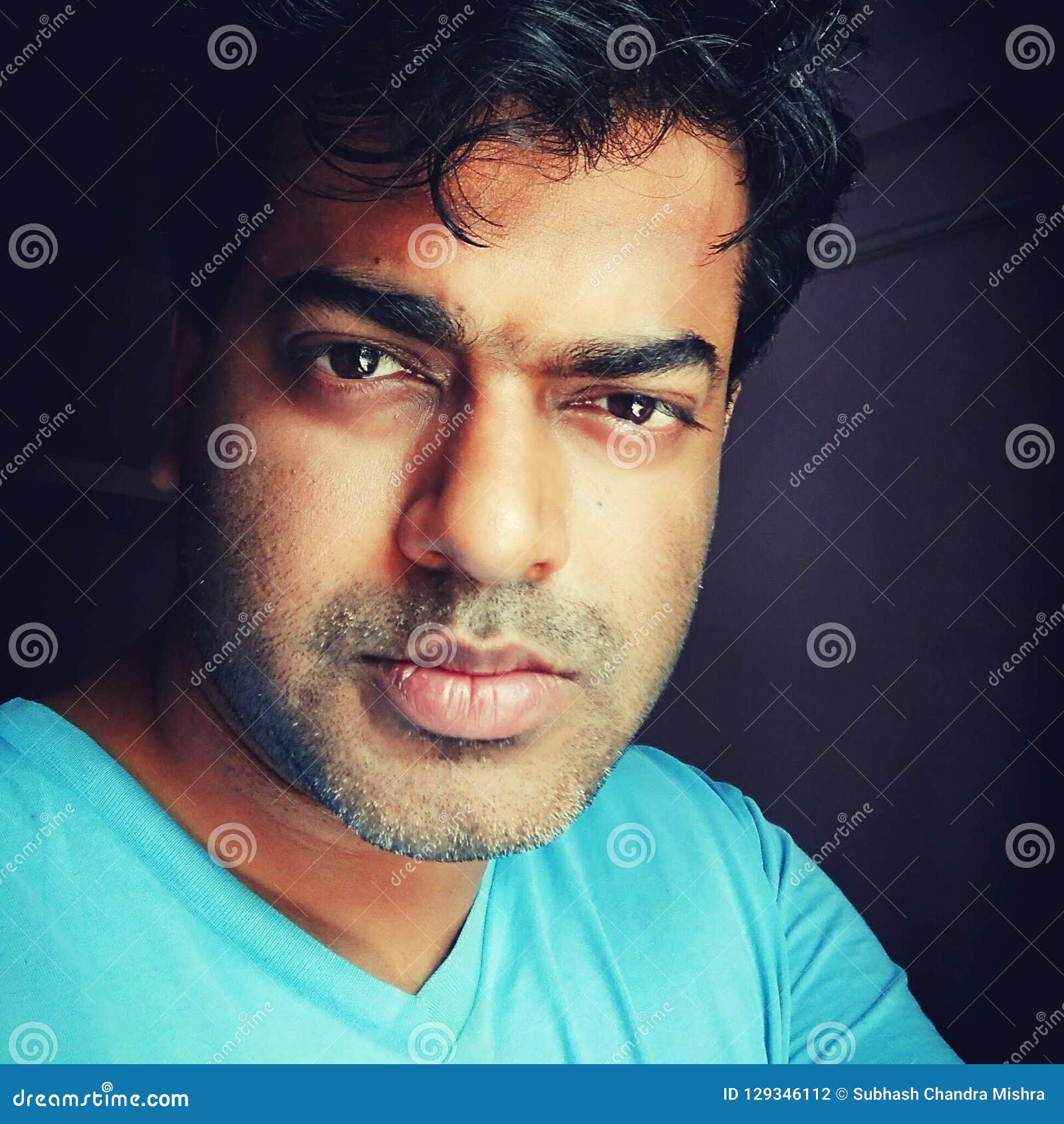 Portrait of an Indian Young Man Stock Photo - Image of indian, portrait ...