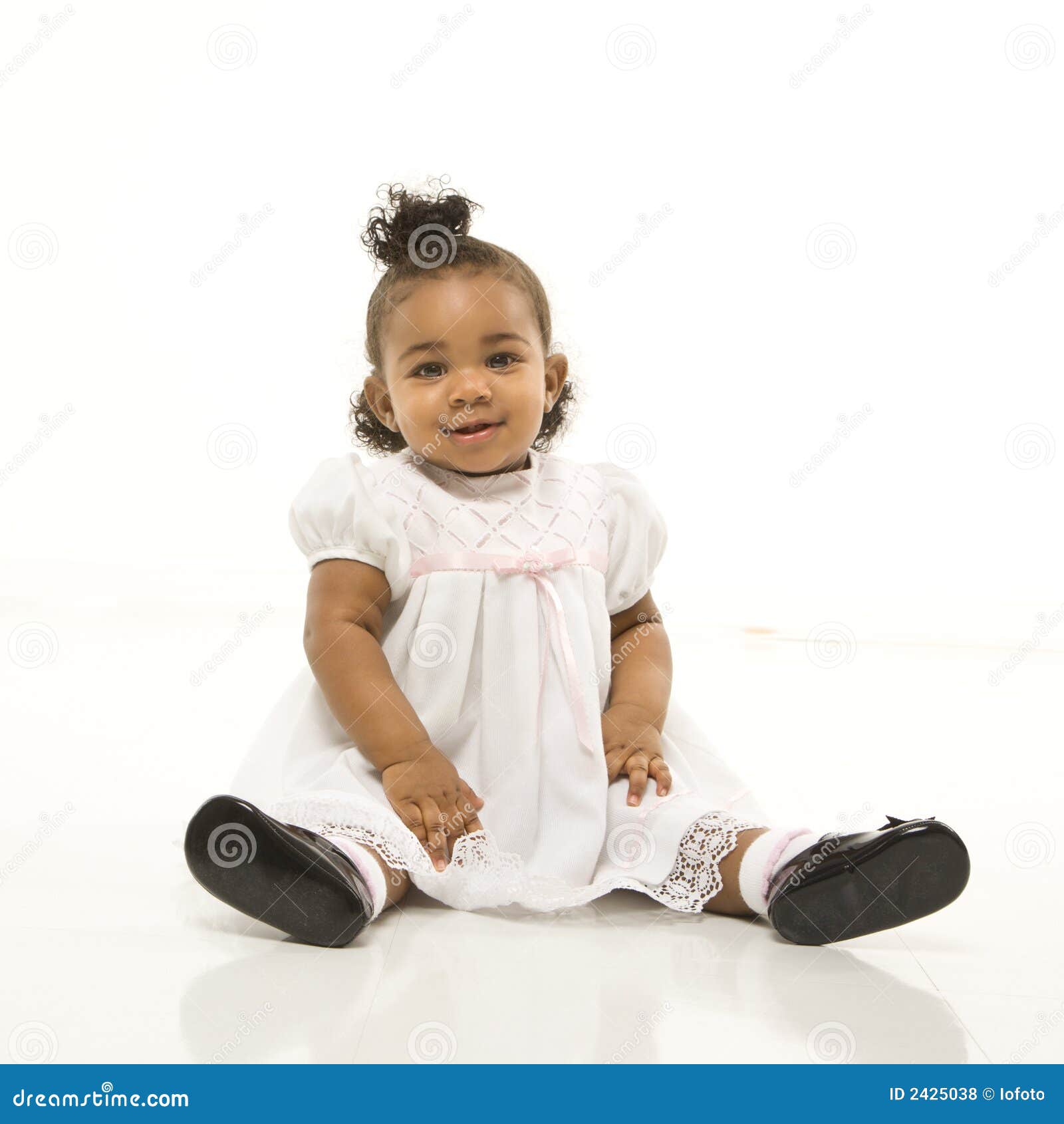 Portrait of infant girl. stock photo. Image of pretty - 2425038