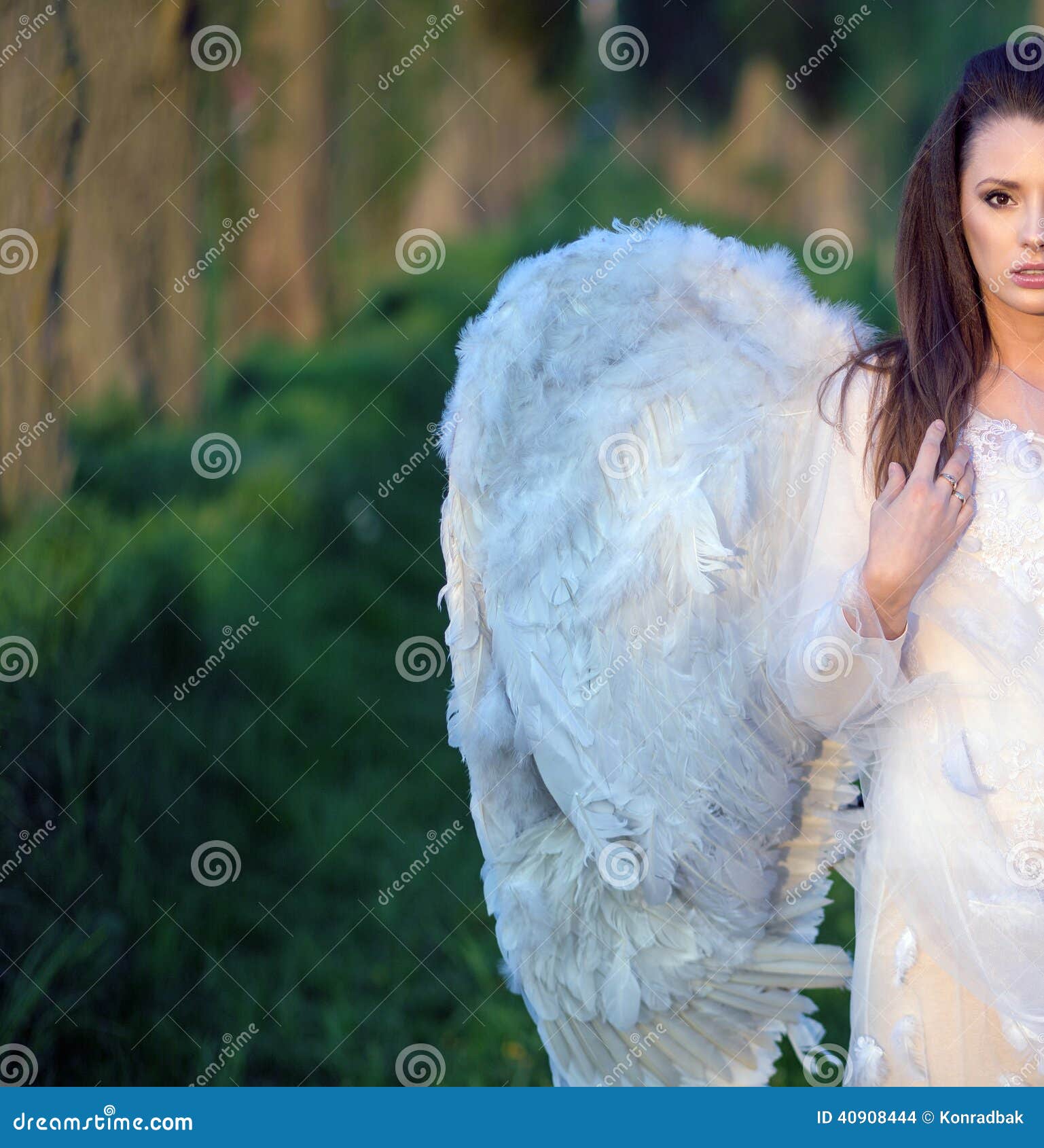 Portrait of the Innocent Woman Stock Photo - Image of delicate ...