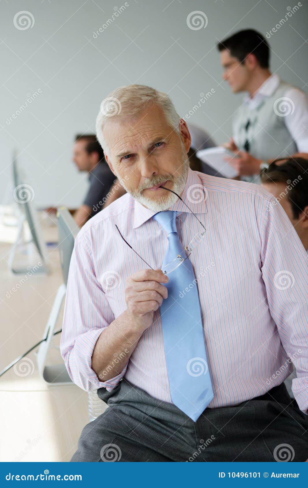 Portrait of Instructor in Classroom Stock Image - Image of trainee ...