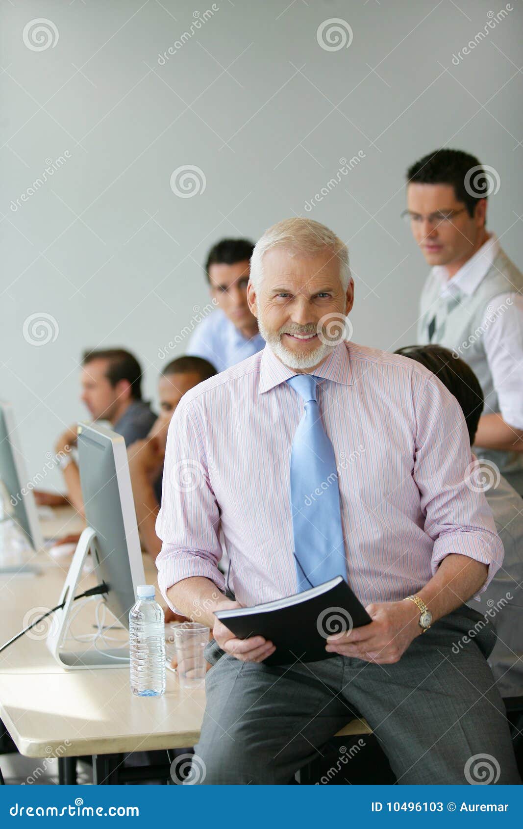 Portrait of an Instructor in a Classroom Stock Image - Image of active ...