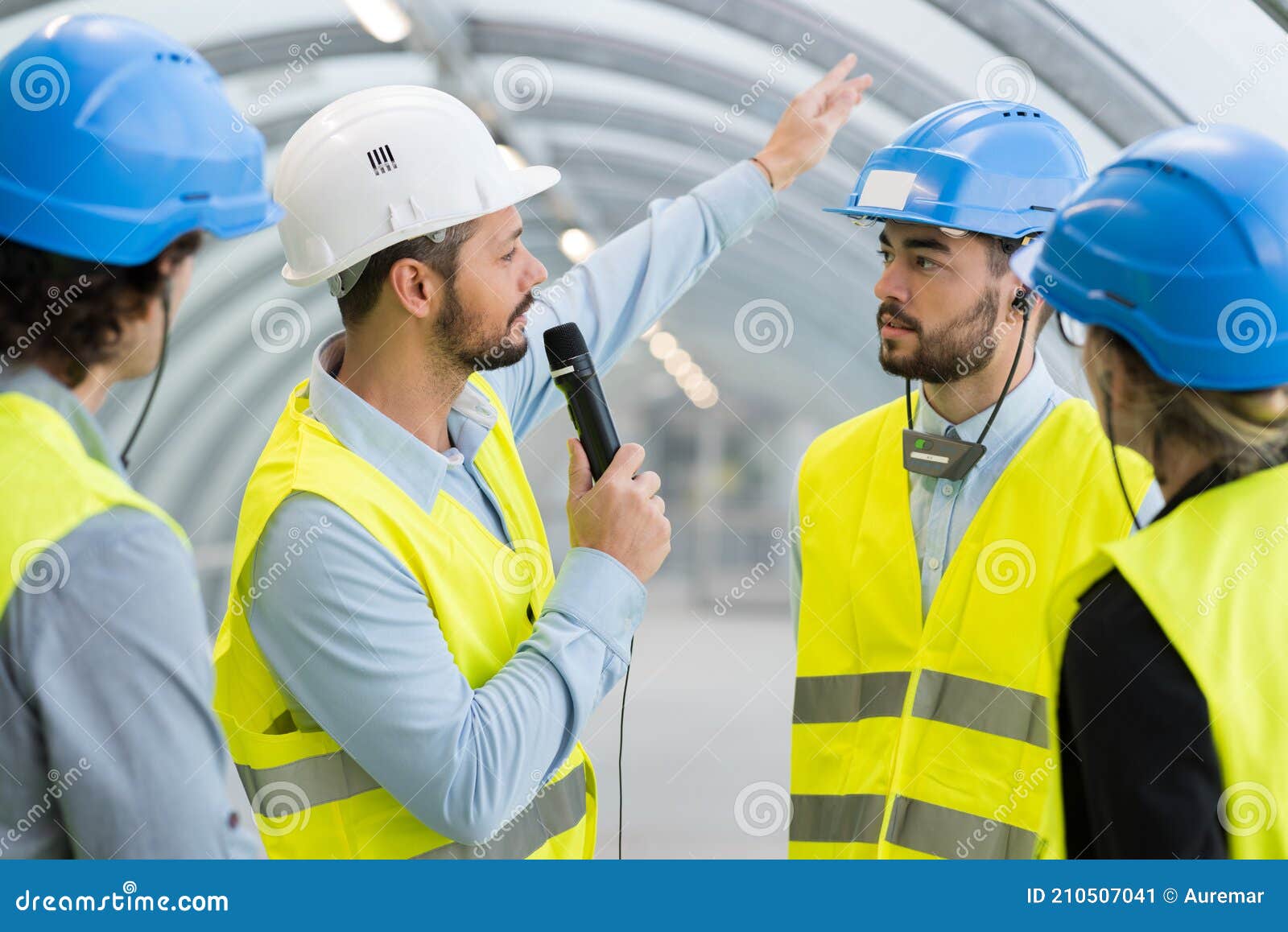 Portrait Interview Engineer Stock Image - Image of group, producing ...