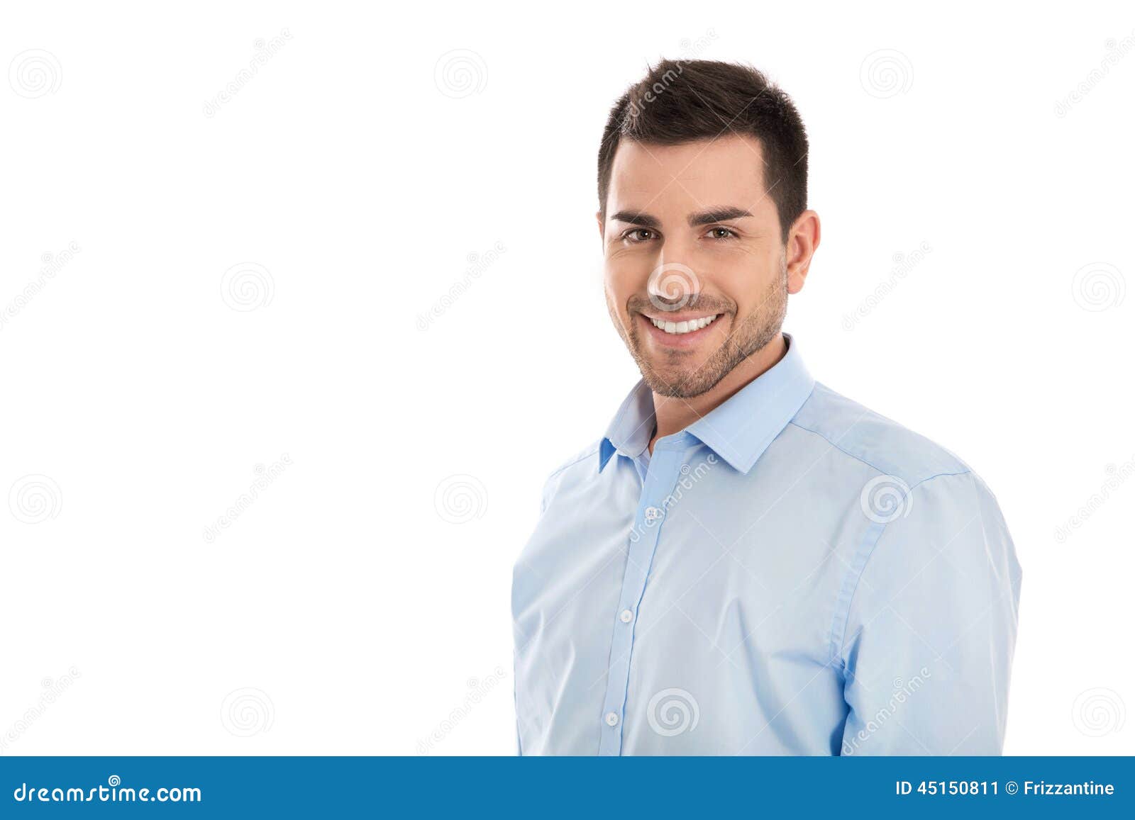 Portrait: Isolated Handsome Smiling Business Man Over White. Stock ... Portrait: Isolated Handsome Smiling Business Man Over White. Stock ...