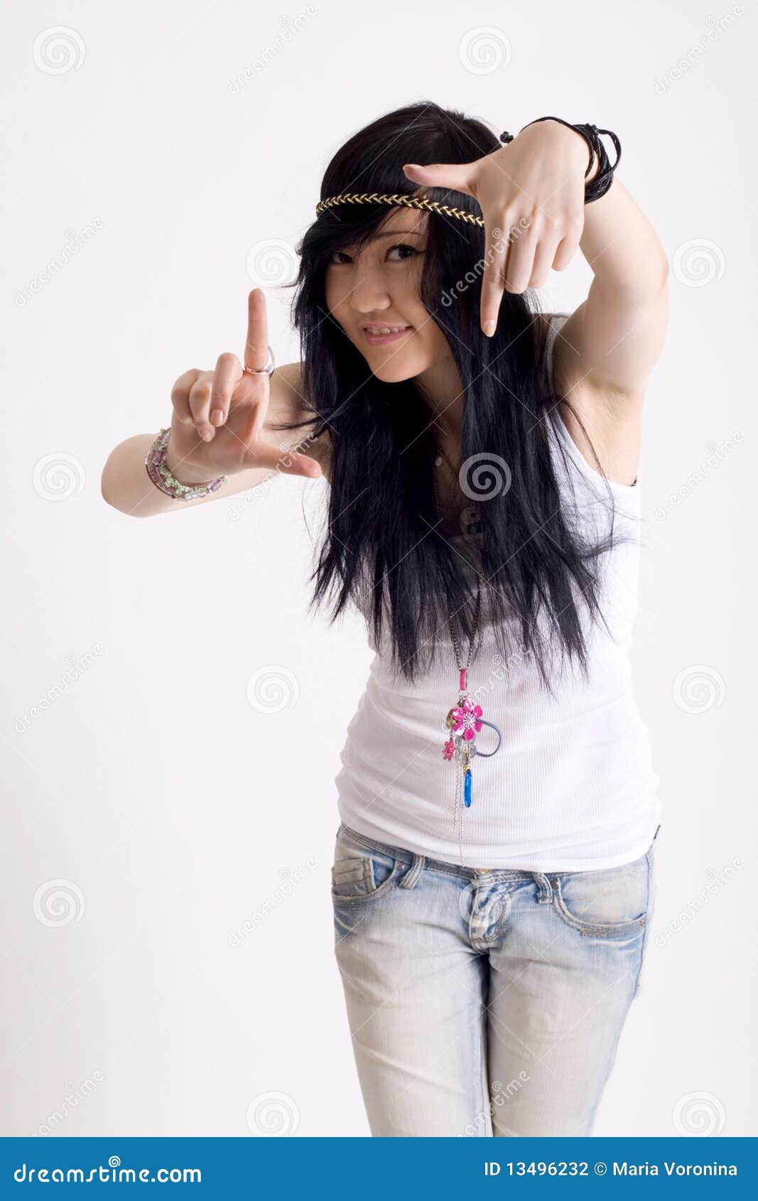 Portrait of a Japanese Hippie Stock Photo - Image of peace, culture ...