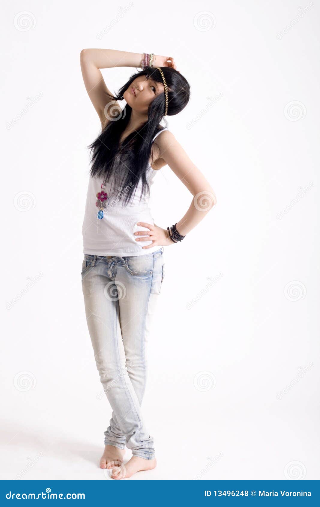 Portrait of a Japanese Hippie Stock Photo - Image of hippie, hair: 13496248