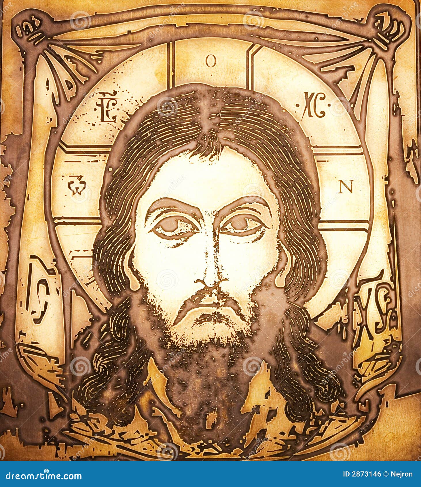 Portrait Of Jesus Christ By Guido Reni In A Vintage Book Portraits Of ...