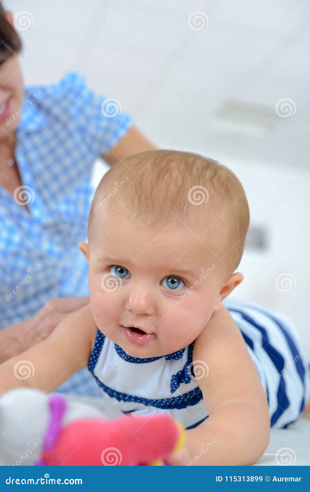 Portrait of jolly baby stock image. Image of adorable - 115313899