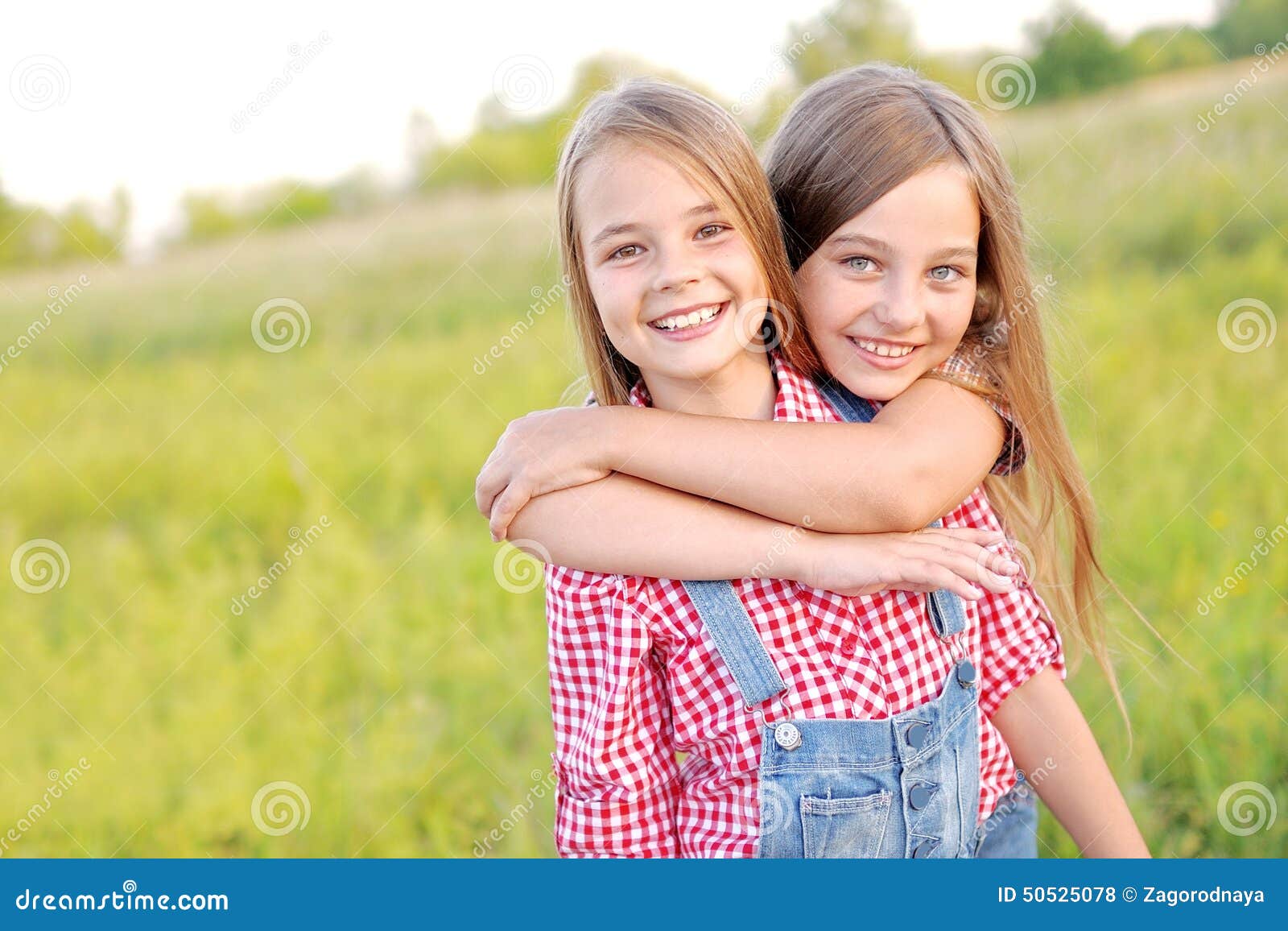 Portrait of Joyful Beautiful Girlfriends Stock Photo - Image of spring ...