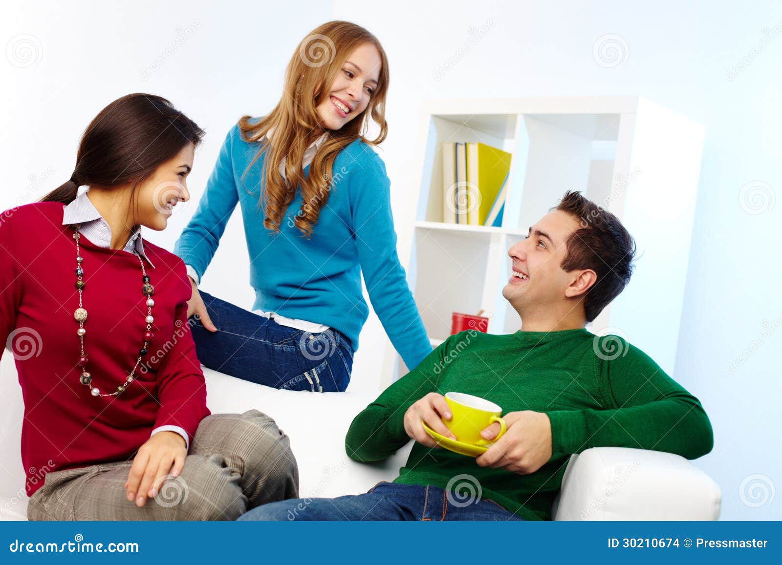 Cheerful friends stock photo. Image of cute, human, fashion - 30210674