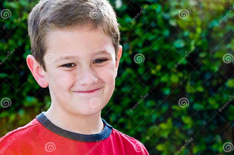 Portrait of joyful kid stock photo. Image of nature, lifestyles - 19052178