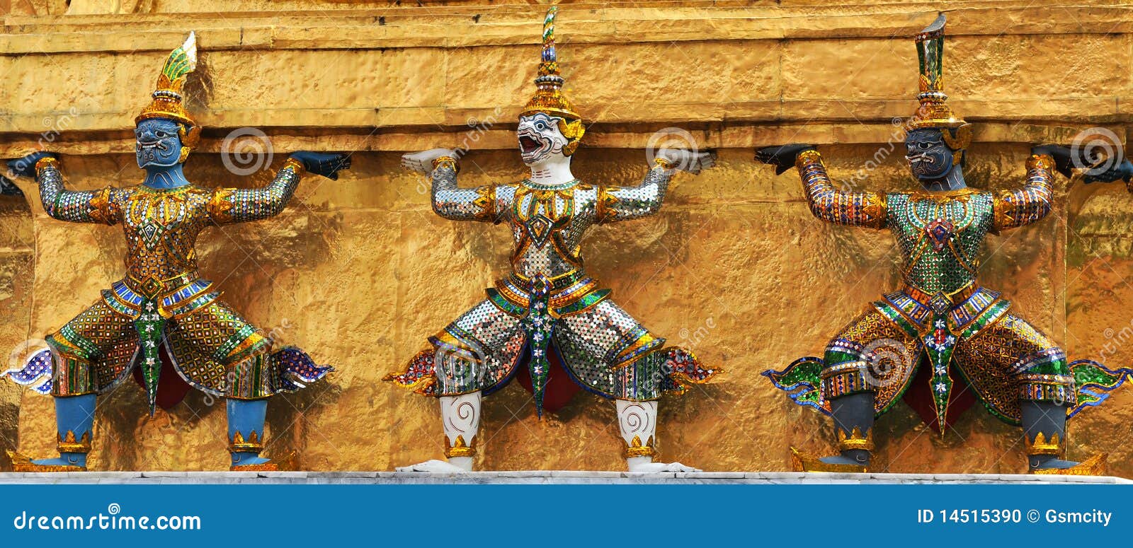 Portrait of Khon stock photo. Image of show, group, jewels - 14515390