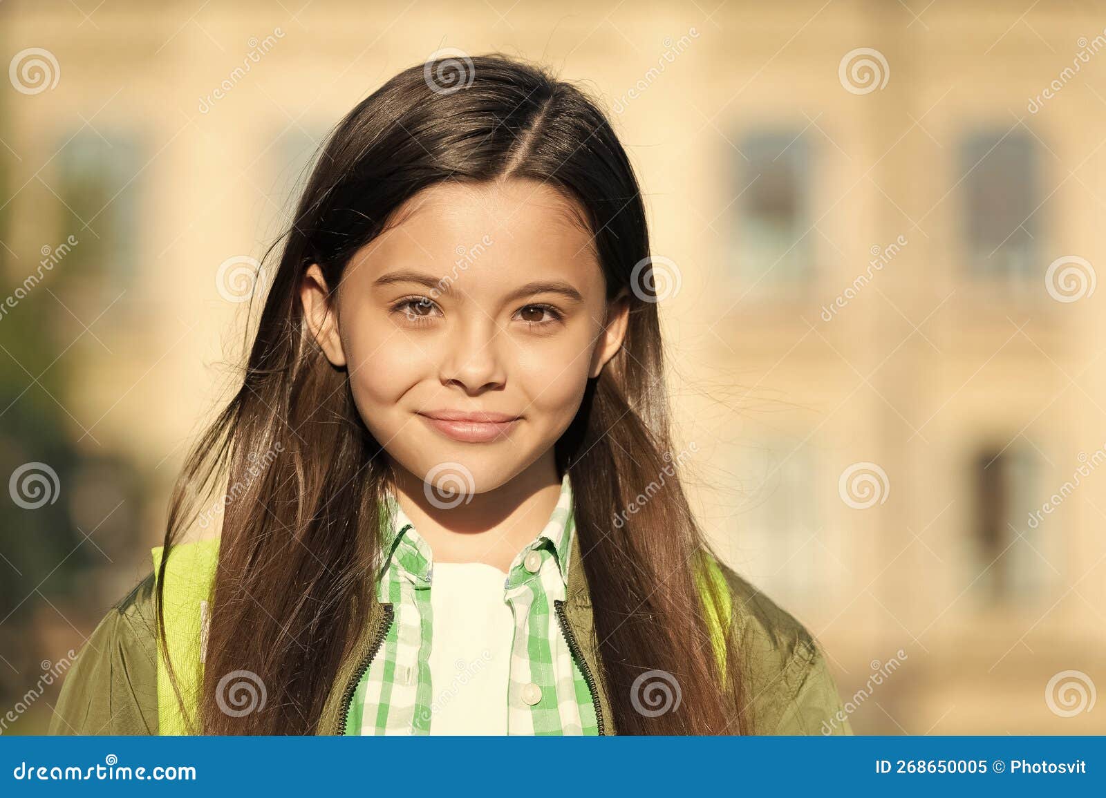 Portrait of Kid with Cheerful Smiling Face Stock Image - Image of girl ...