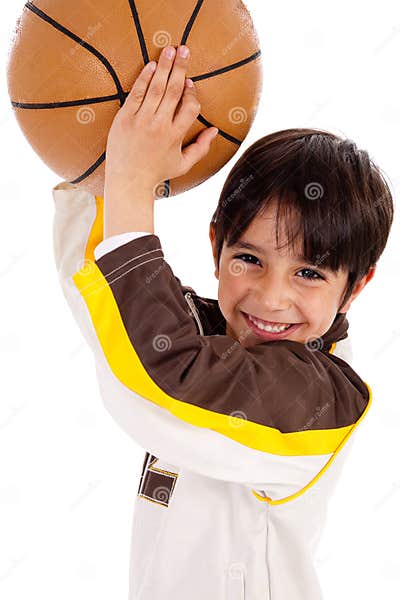 Portrait of a Kid Throwing Ball at Camera Stock Photo - Image of ...