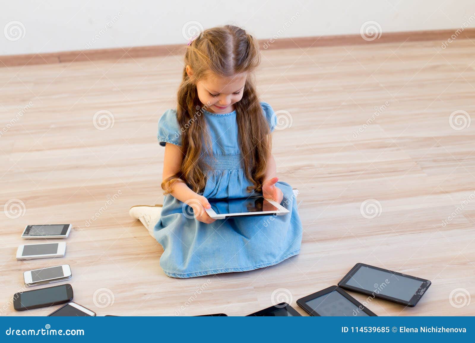 Kids Using Different Gadgets Stock Image - Image of friends, cheerful ...