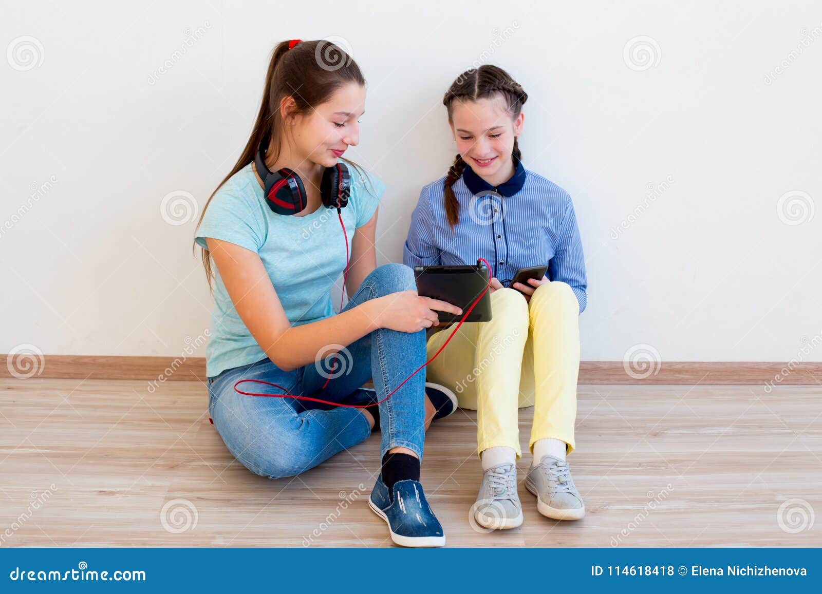 Kids Using Different Gadgets Stock Photo - Image of communication ...