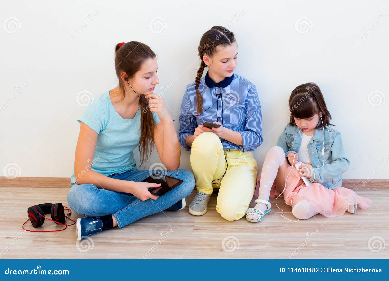 Kids Using Different Gadgets Stock Photo - Image of learning, cute ...