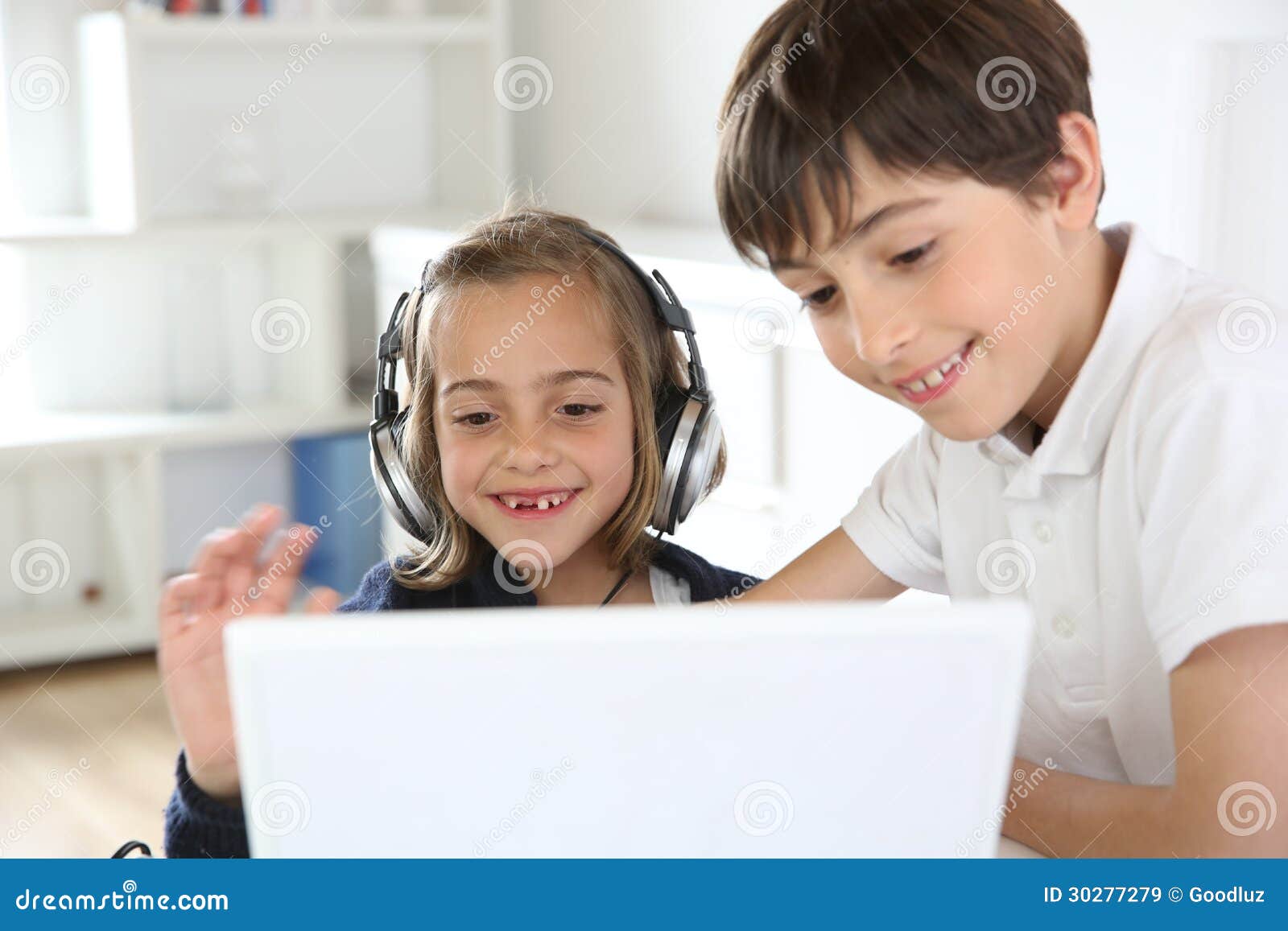 Children Using Internet and Technology Stock Image - Image of calling ...