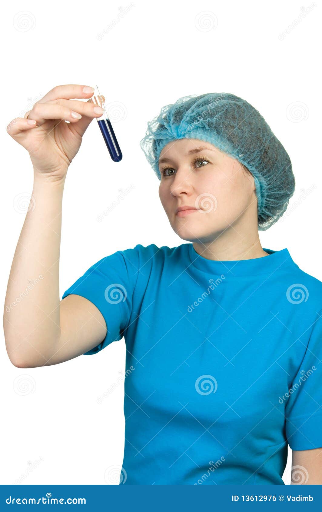 Portrait of lab assistant stock photo. Image of compound - 13612976