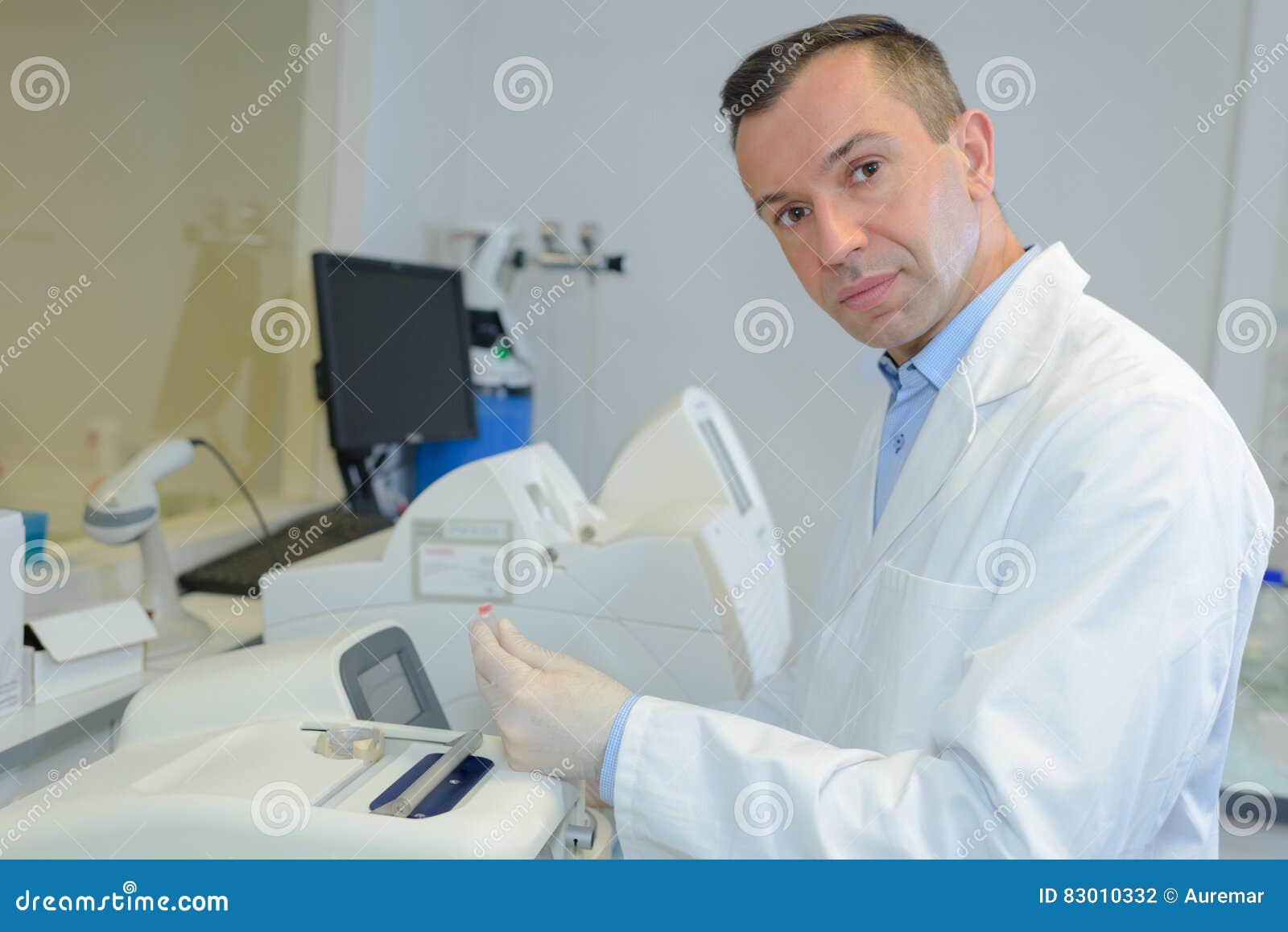 Portrait Lab Technician at Work Stock Photo - Image of workplace ...
