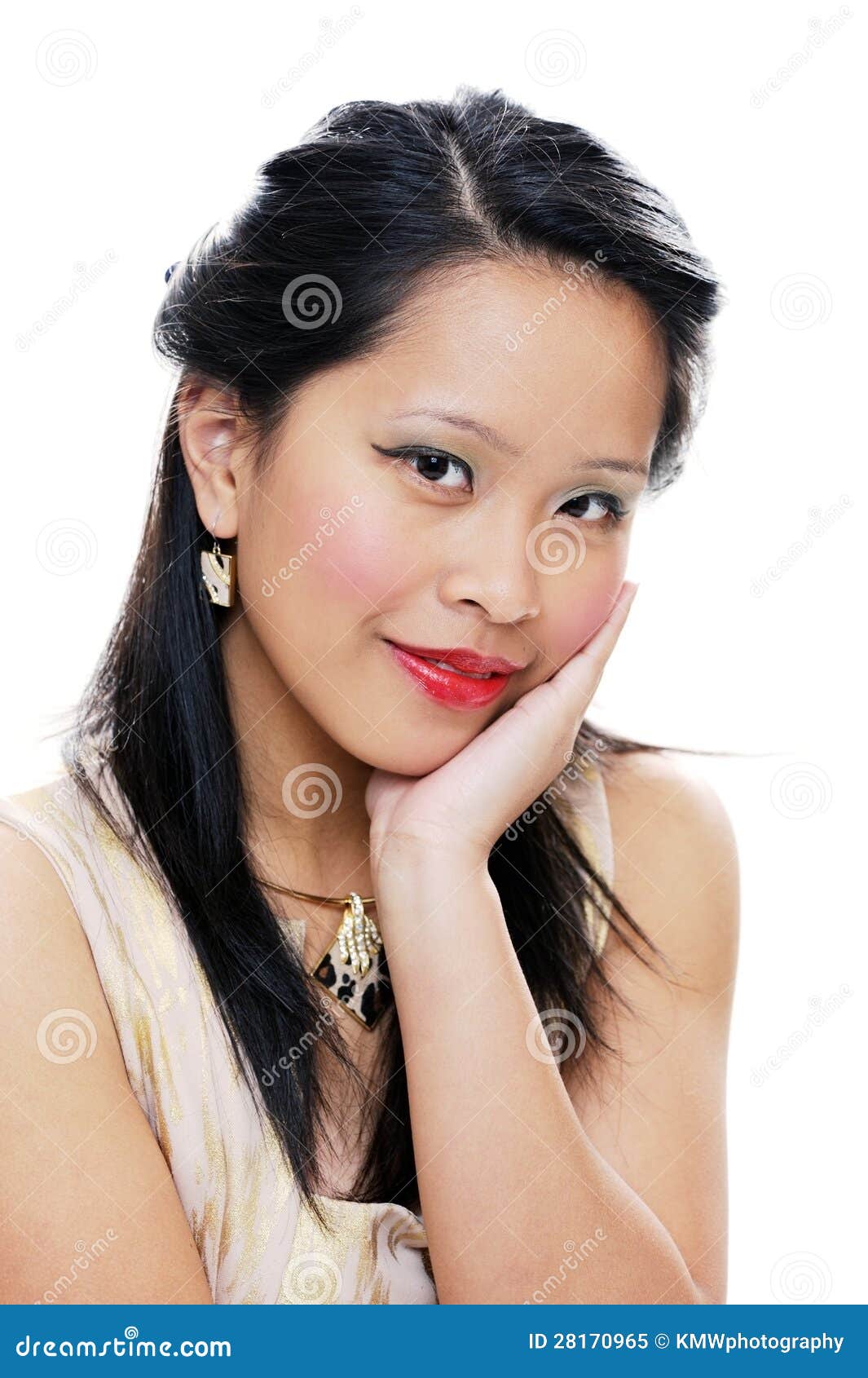 Portrait of lady stock image. Image of beautiful, isolated - 28170965