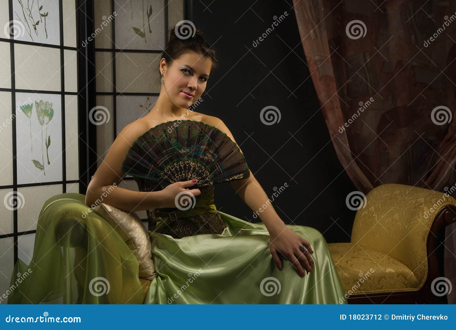 Portrait of the Lady in a Luxurious Boudoir Stock Photo - Image of ...