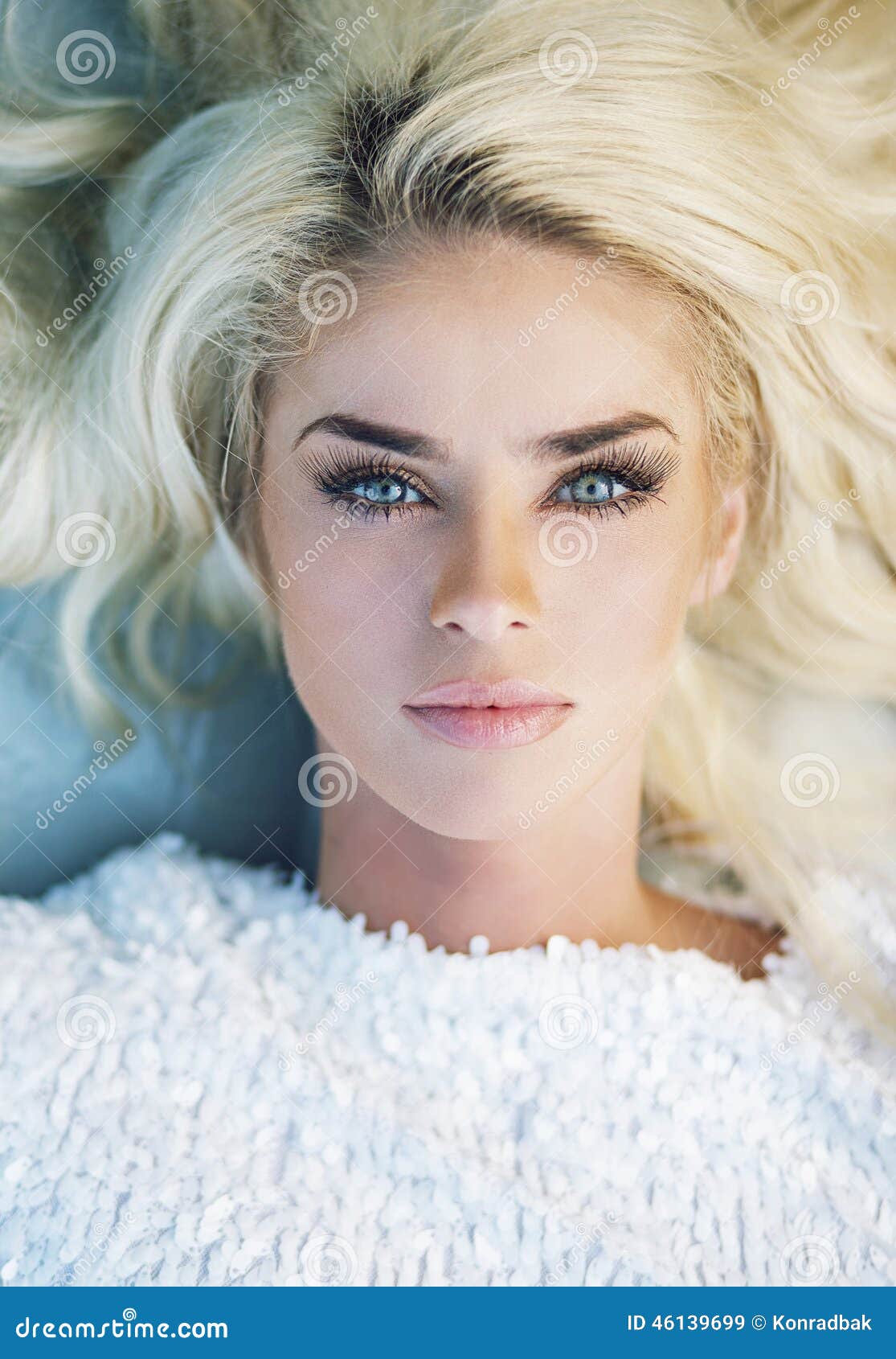 Portrait of the Lady with Perfect Complexion Stock Image - Image of ...