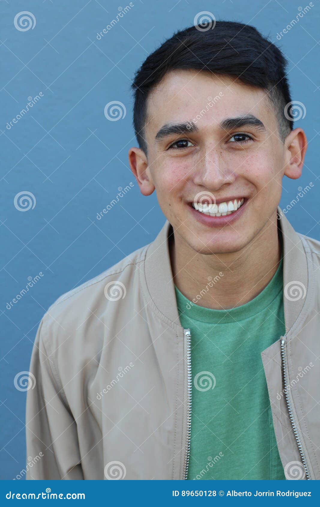 Portrait of a Laughing Hispanic Guy - Stock Image Stock Photo - Image ...