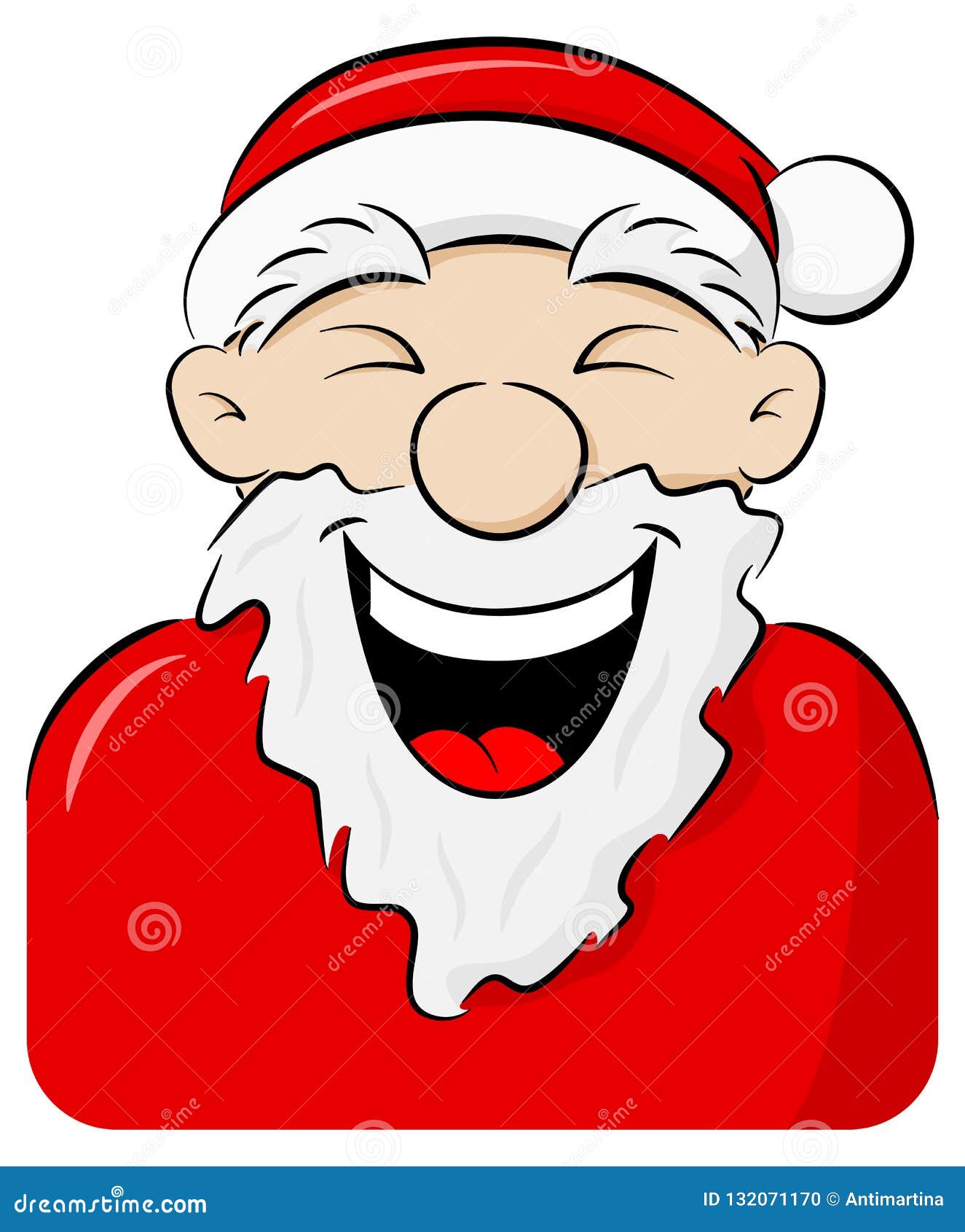 Laughing Santa Claus Vector Illustration | CartoonDealer.com #17263732