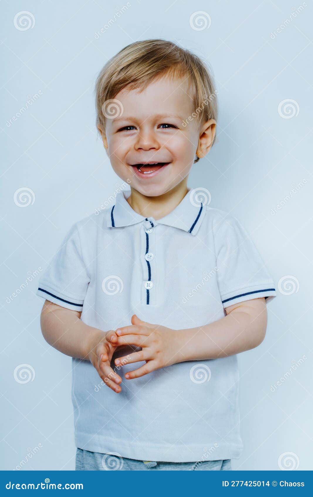 Portrait of a Laughing Two Year Child Stock Photo - Image of smile ...