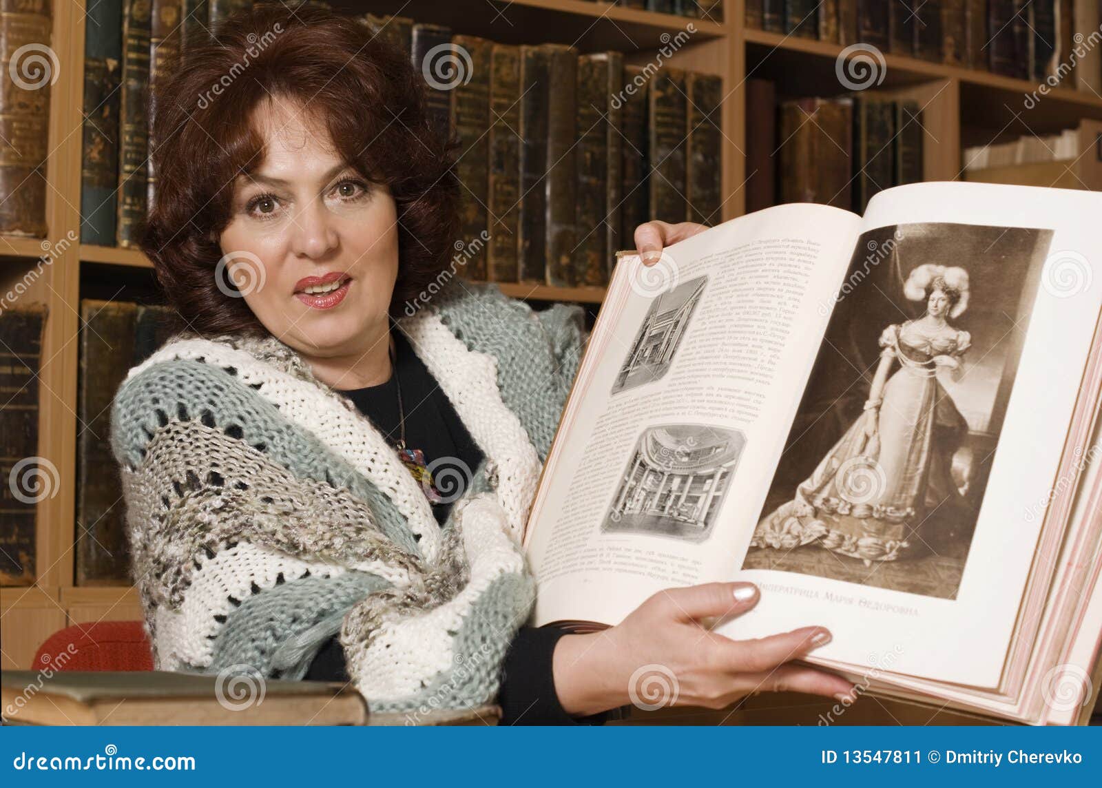 Portrait of a librarian stock image. Image of homework - 13547811
