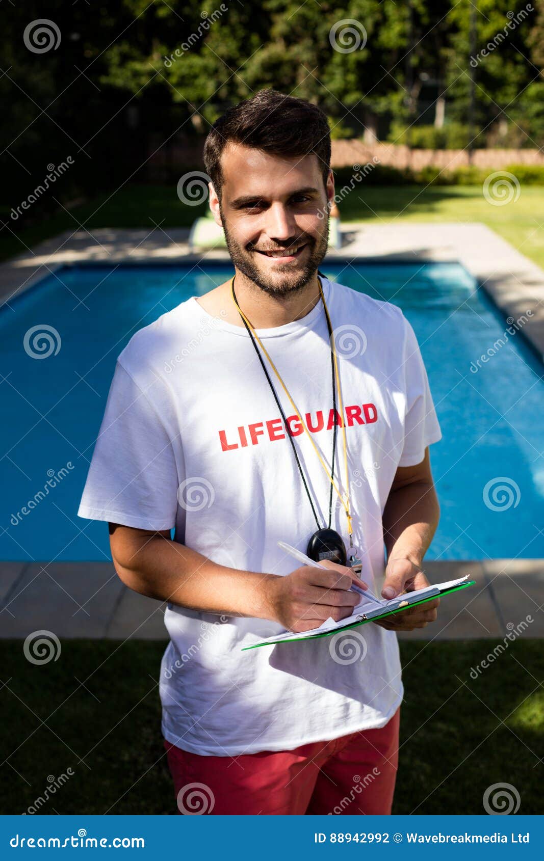 Portrait Of Lifeguard Lifesaver Woman. Royalty-Free Stock Photography ...