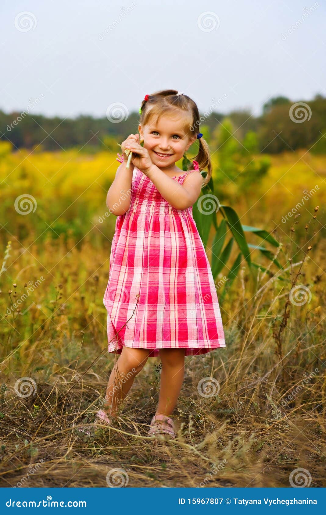 Portrait of a liitle girl stock image. Image of offspring - 15967807