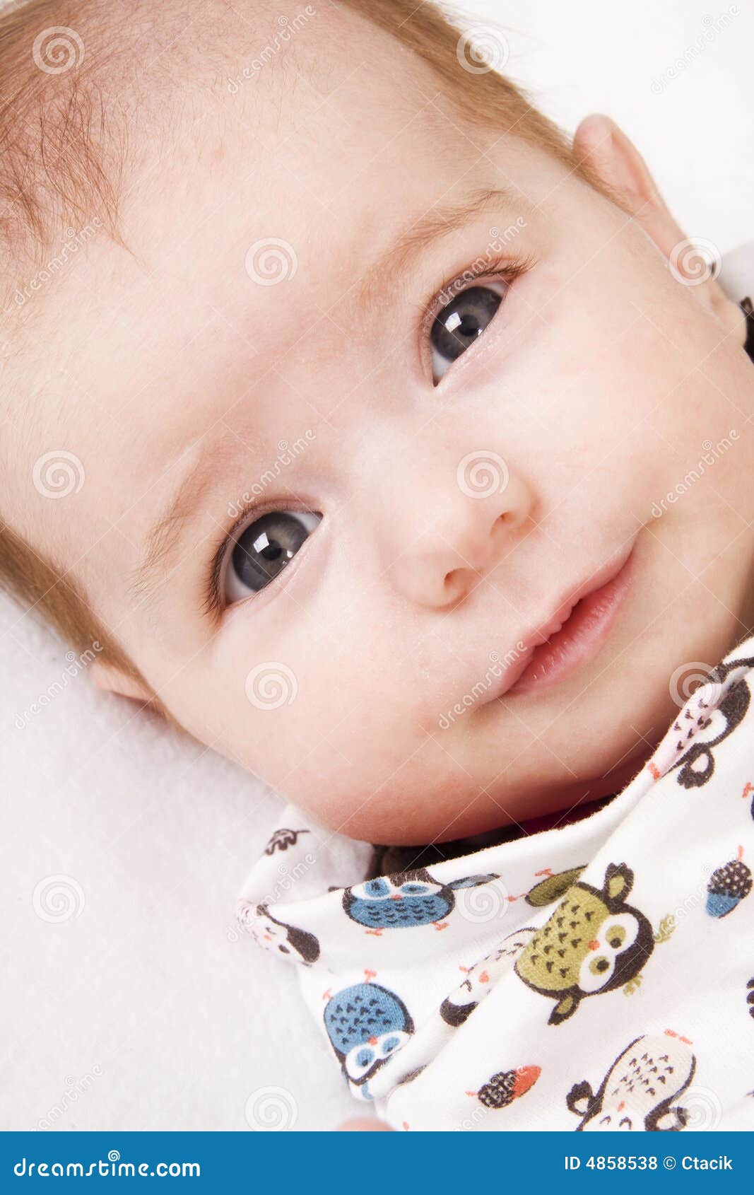 Portrait of little baby stock photo. Image of child, face - 4858538