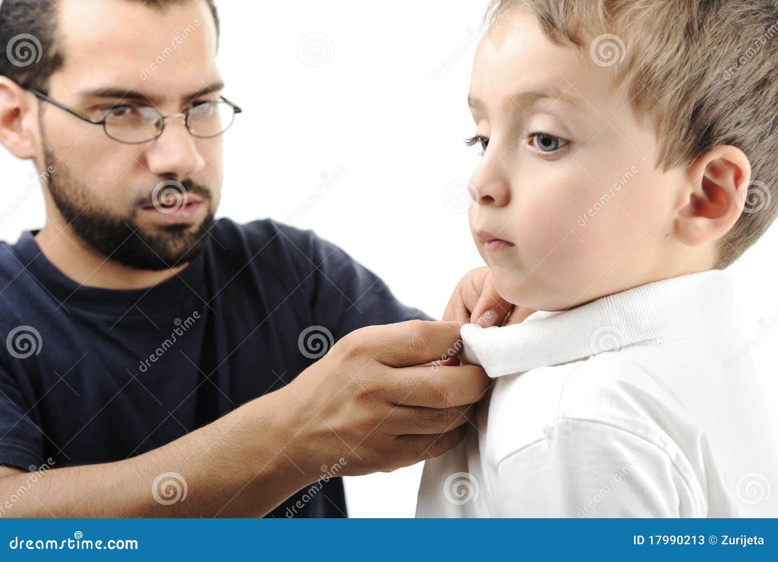 Portrait of a Little Boy Helped Stock Image - Image of knot, caucasian ...