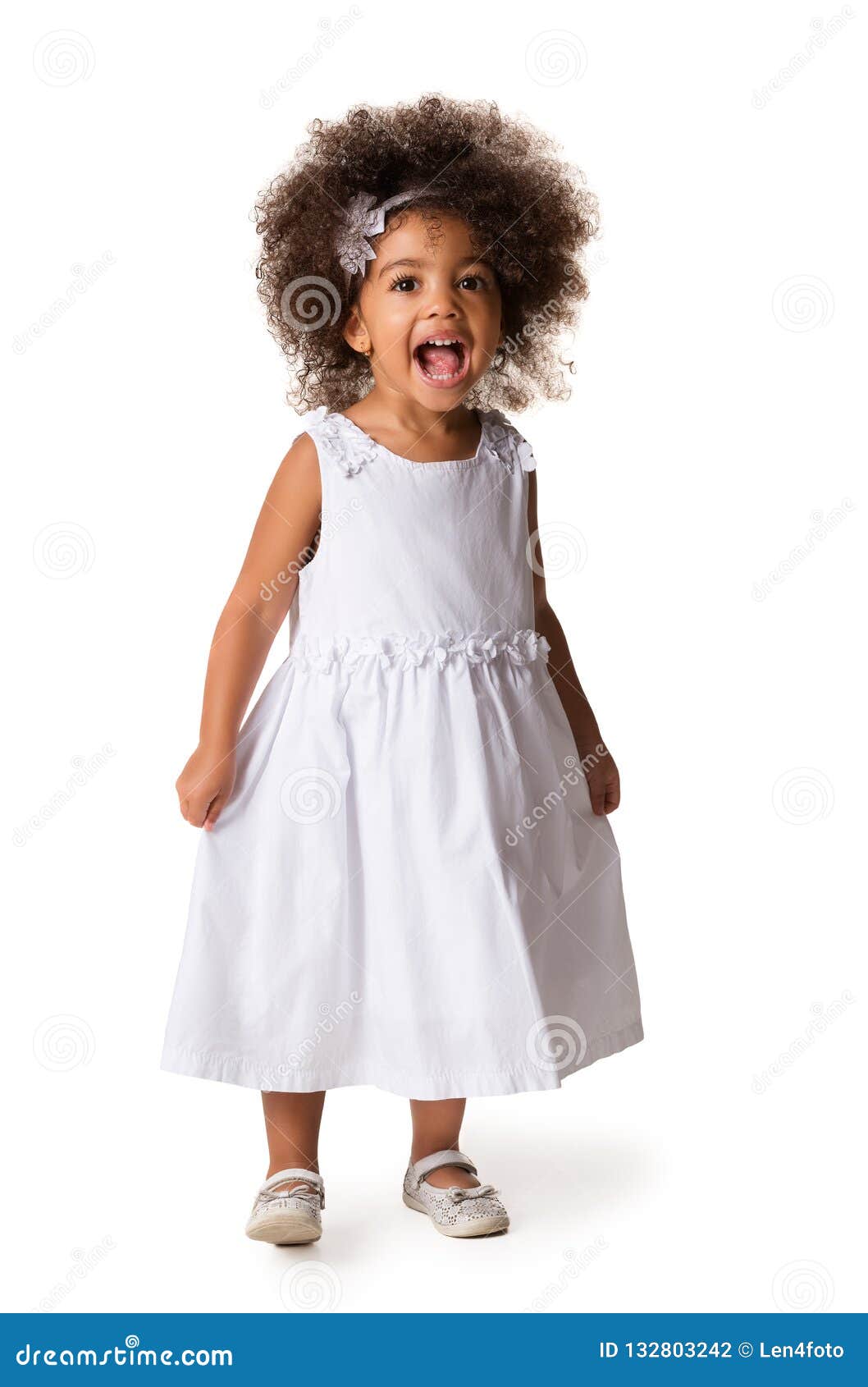 Portrait of Little Cheerful African American Girl, Isolated Stock Photo ... Portrait of Little Cheerful African American Girl, Isolated Stock Photo ...