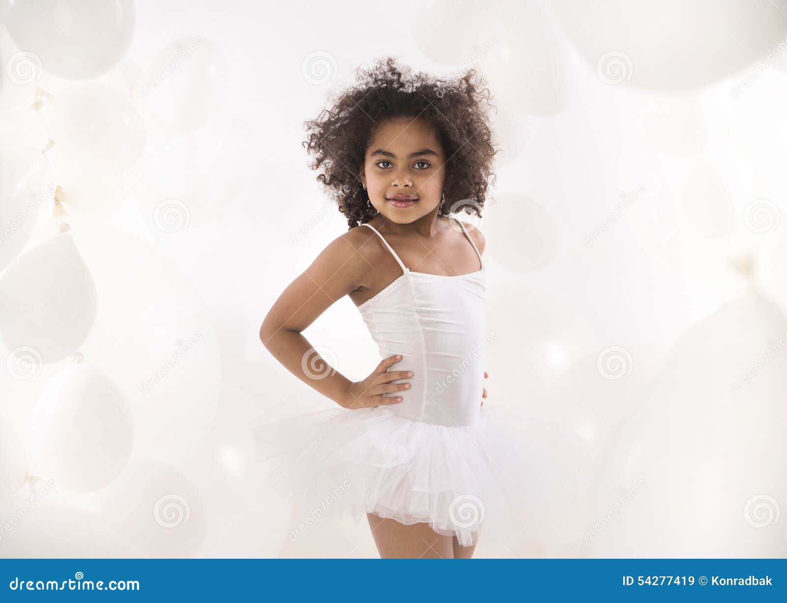 Portrait of a Little Cute Ballet Dancer Stock Image - Image of dance ...