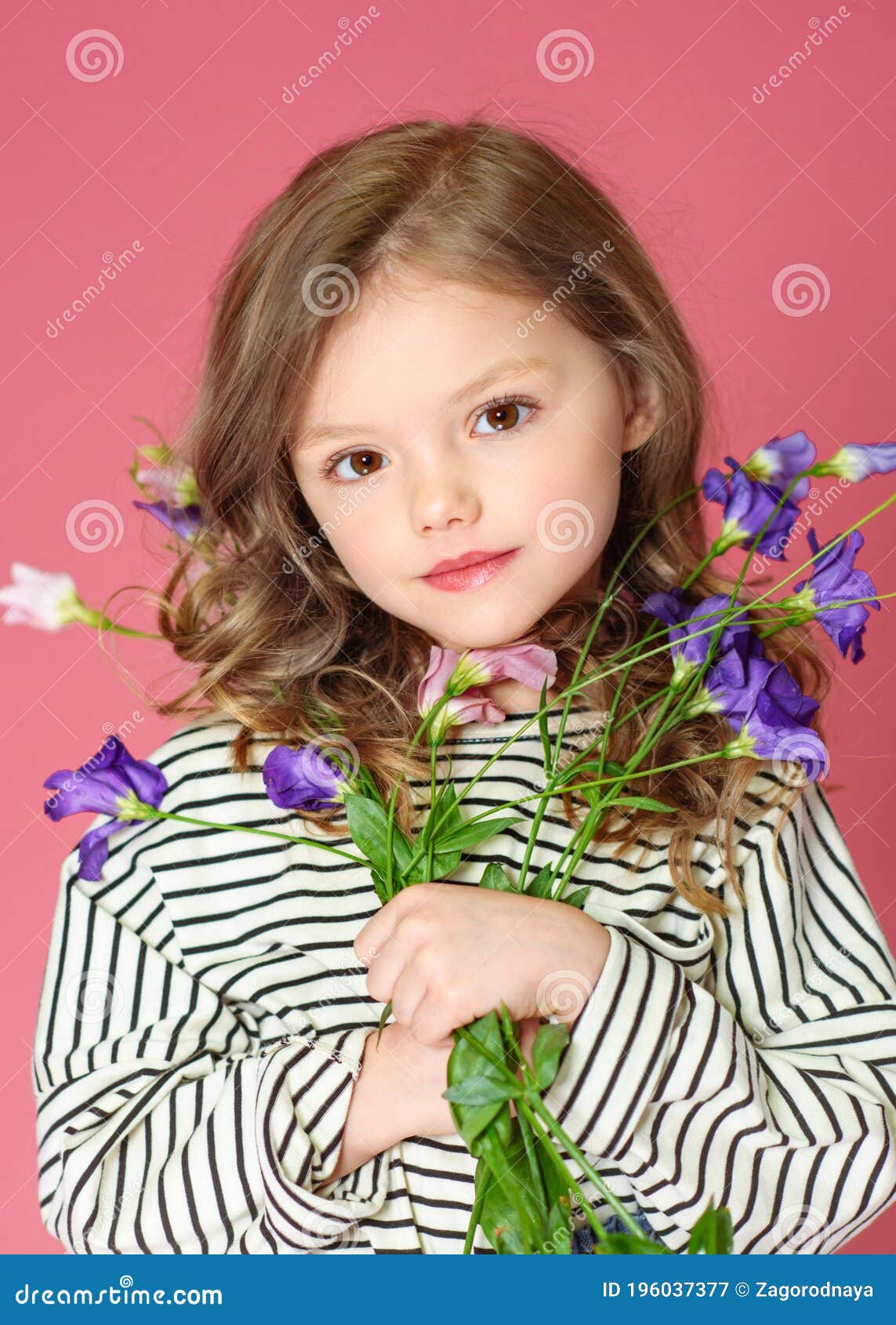 Portrait of Little Model Girl Stock Image - Image of daughter, little ...