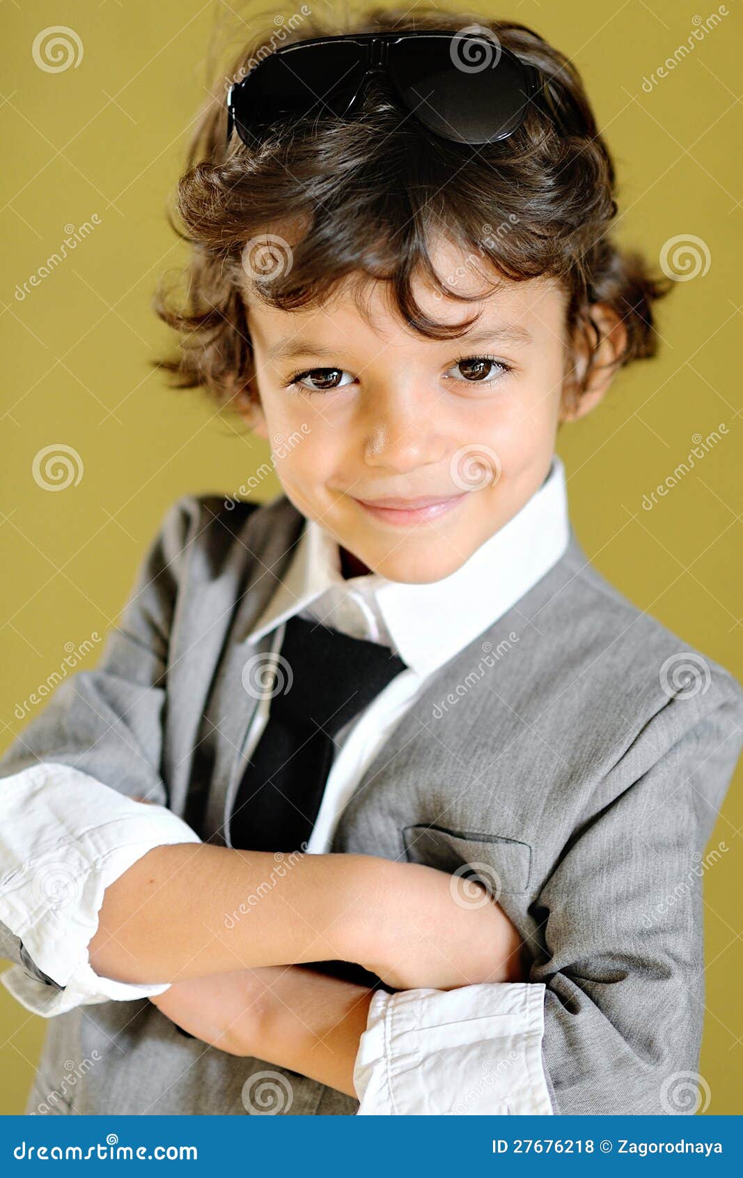 Portrait of Little Stylish Boy Stock Photo - Image of stylish, positive ...
