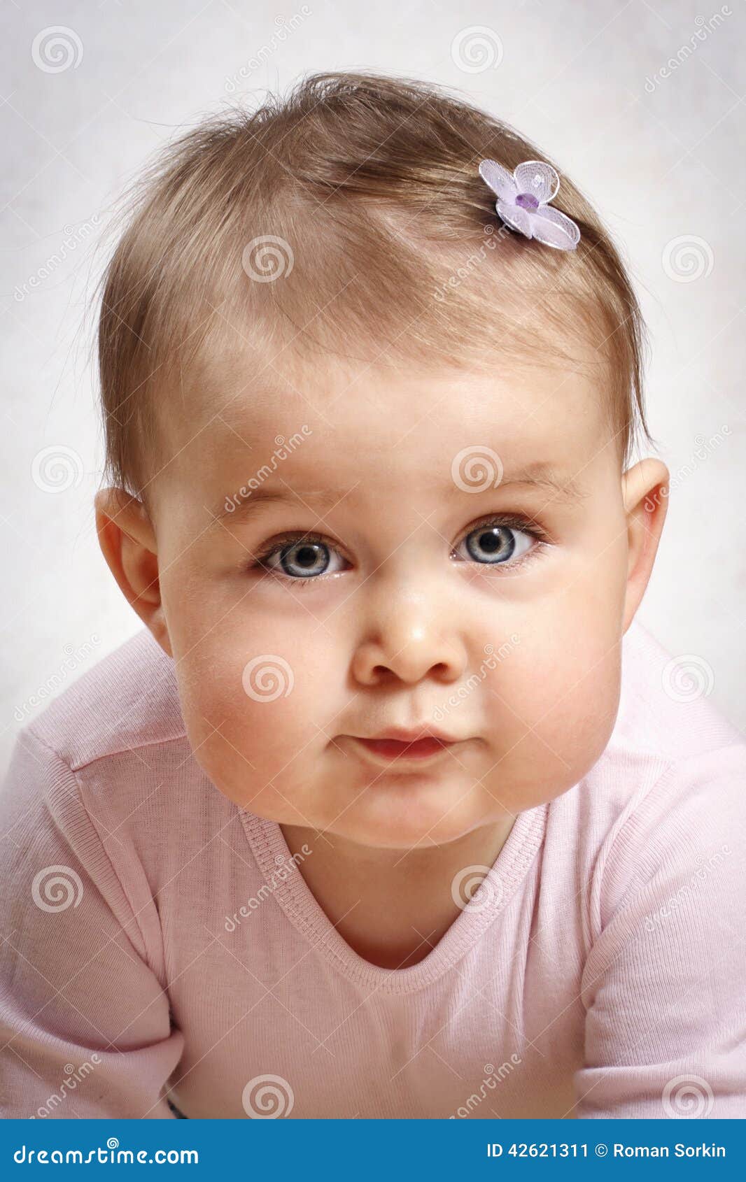 Portrait of little toddler stock image. Image of expression - 42621311